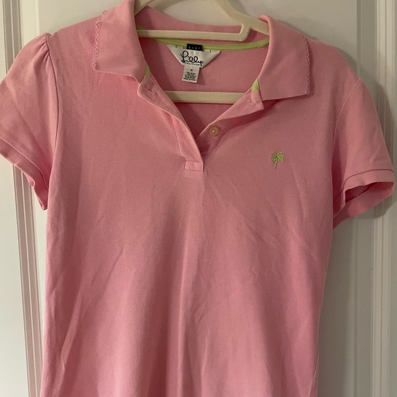 Lilly Pulitzer | Tops | Lilly Pulitzer Baby Pink Polo Shirt | Poshmark